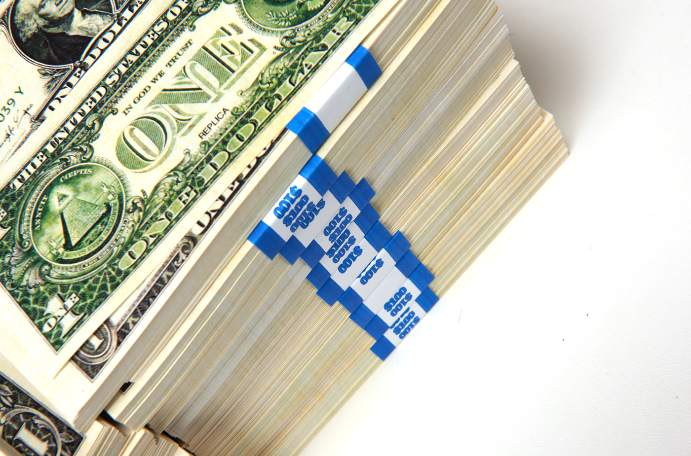 Full Print $100 - 1 Stack of 1s Prop Money from Strobeprops – StrobeProps